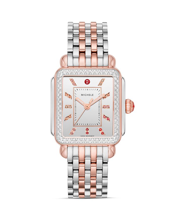 MICHELE Deco Carousel Watch, 33x35mm | Bloomingdale's