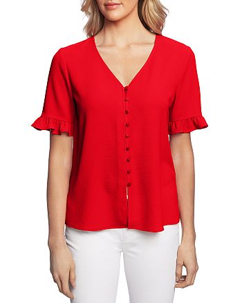 CeCe Ruffle Sleeve Blouse | Bloomingdale's