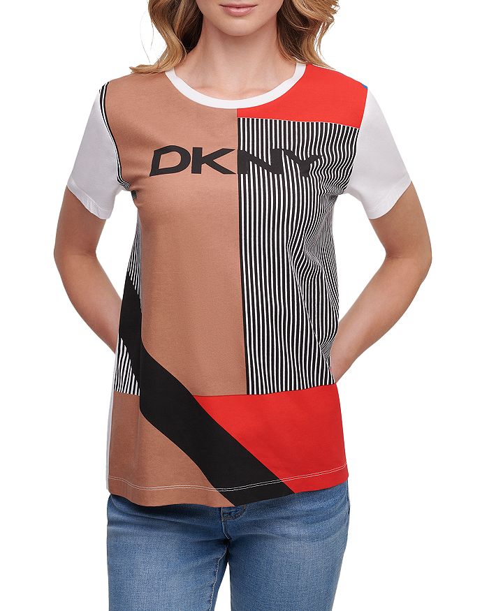 DKNY Color Blocked Logo Tee | Bloomingdale's