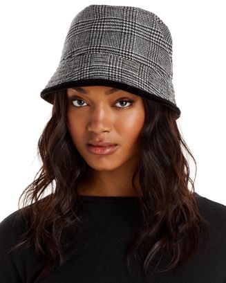 AQUA Plaid Bucket Hat - 100% Exclusive | Bloomingdale's