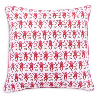 Roller Rabbit Monkey Cotton Decorative Pillow | Bloomingdale's