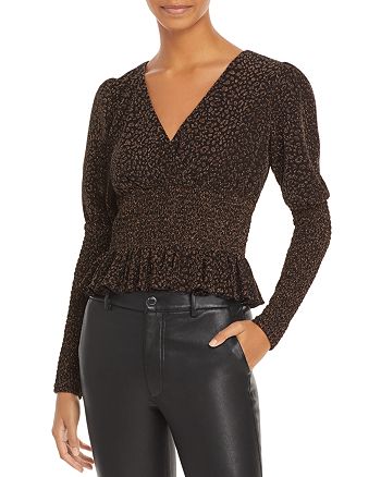 AQUA Ruffled Smocked Top - 100% Exclusive | Bloomingdale's