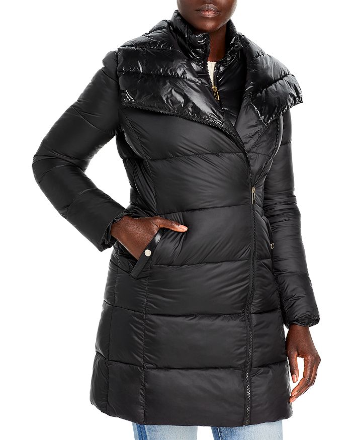 Via Spiga Asymmetric Puffer Coat | Bloomingdale's