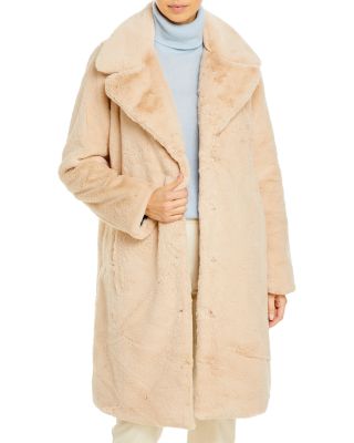 Click here for Aqua Faux-Fur Coat with Wide Lapels - Exclusive prices