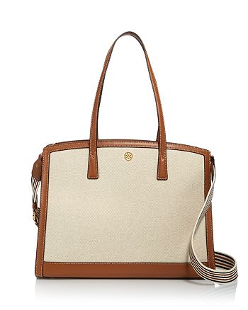 Tory Burch Walker Large Canvas Satchel | Bloomingdale's