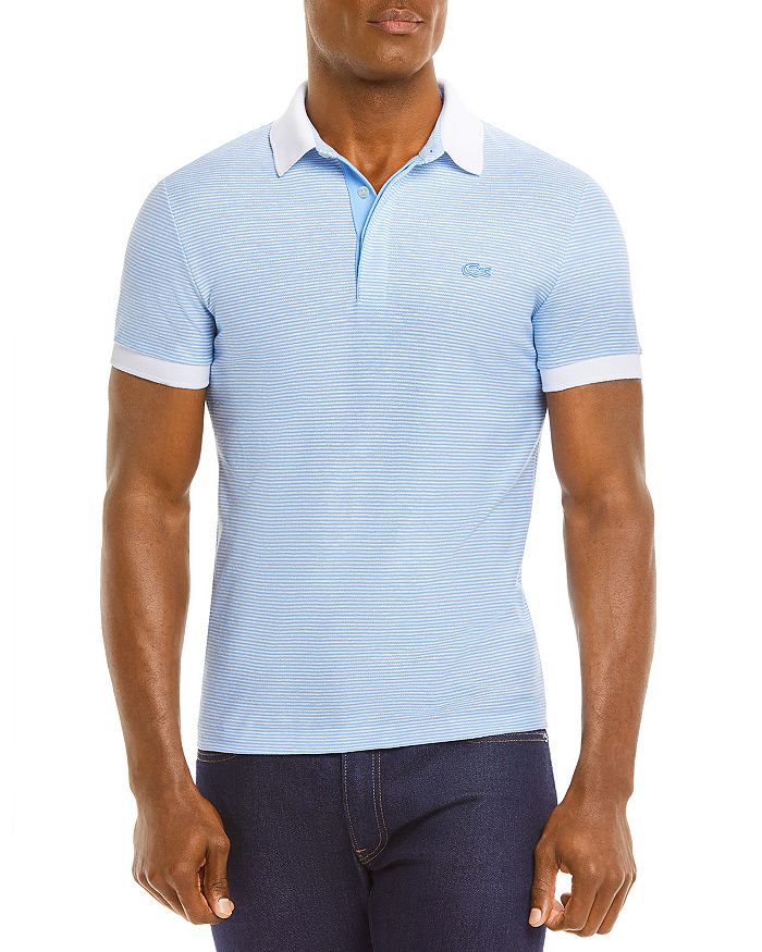 Lacoste Striped Regular Fit Polo Shirt | Bloomingdale's