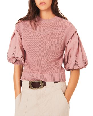 ba&sh Samoa Puff Sleeve Sweater | Bloomingdale's