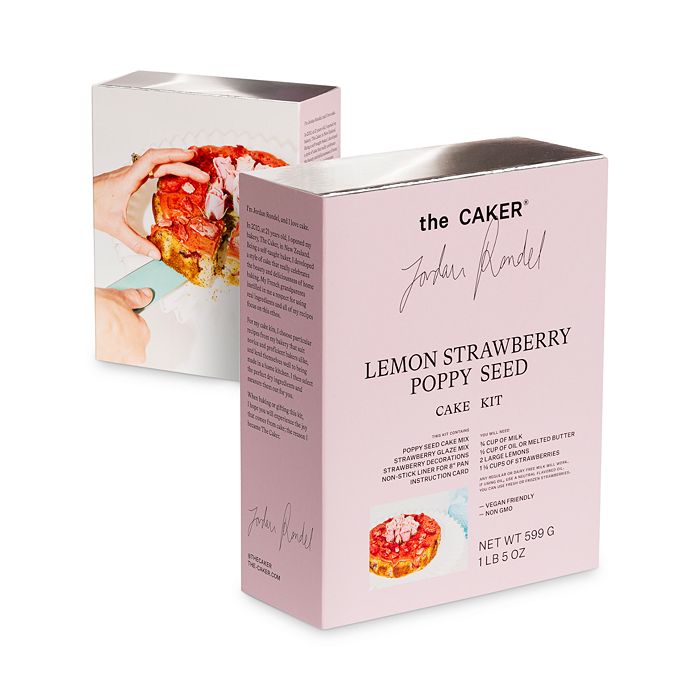 The Caker Jordan Rondel Lemon Strawberry Poppy Seed Cake Kit ...