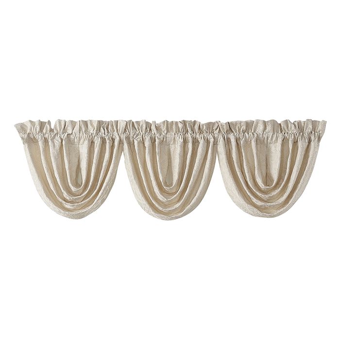 Waterford Valetta Ivory Waterfall Valance, Set of 3 | Bloomingdale's