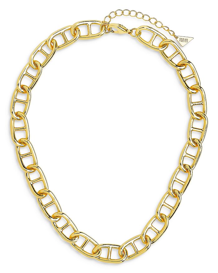 Sterling Forever Anchor Chain Link Choker Necklace, 14" | Bloomingdale's