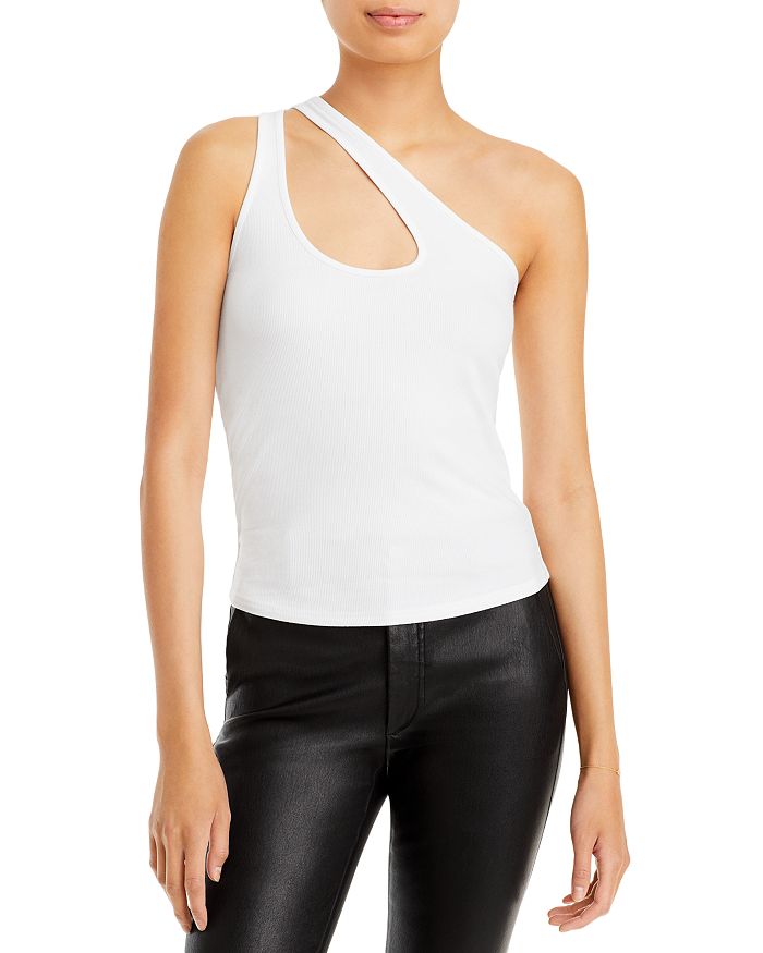 AQUA Asymmetrical One Shoulder Tank Top - 100% Exclusive | Bloomingdale's