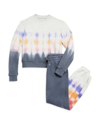 BLANKNYC Girls' Tie Dyed Cotton Sweatshirt & Jogger Pants - Big Kid ...