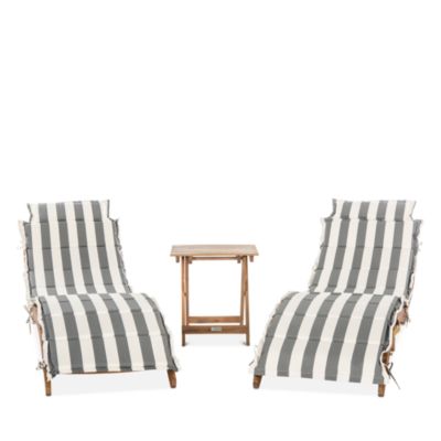 Safavieh Pacifica 3 Piece Outdoor Lounge Set