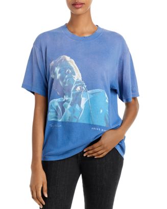 Anine Bing Ida Organic Cotton Bowie Tee | Bloomingdale's