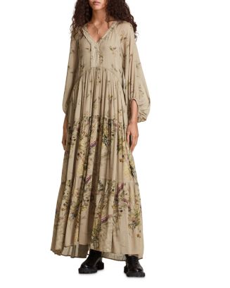 ALLSAINTS Trude Caledonian Maxi Dress | Bloomingdale's