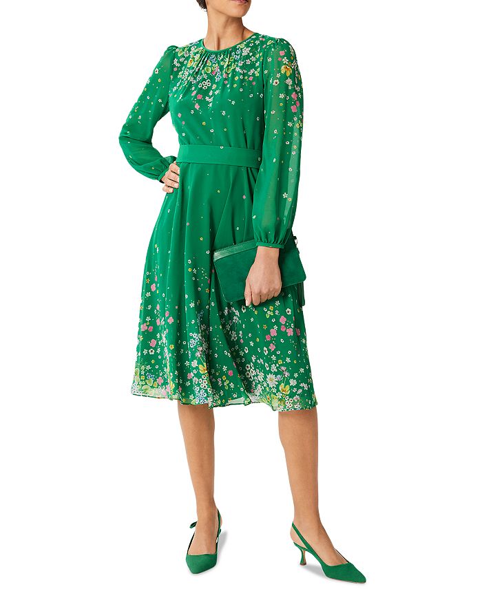 HOBBS LONDON Maria Printed Dress | Bloomingdale's