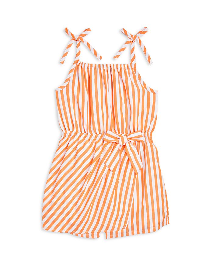 Habitual Kids Girls' Faux Wrap Striped Romper - Little Kid | Bloomingdale's