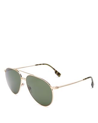 Burberry Brow Bar Aviator Sunglasses, 60mm | Bloomingdale's
