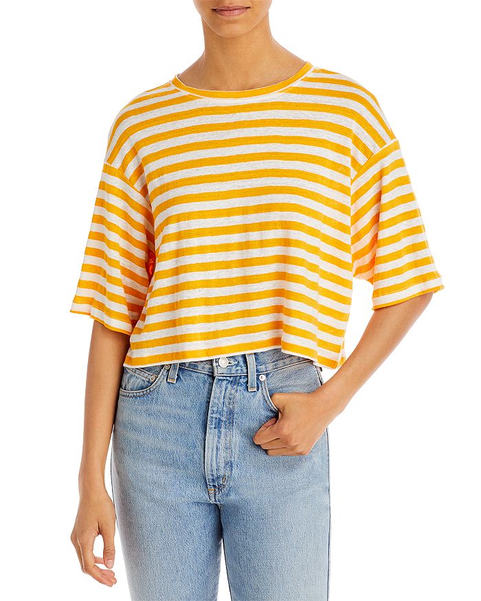 FRAME Striped Boxy Tee | Bloomingdale's