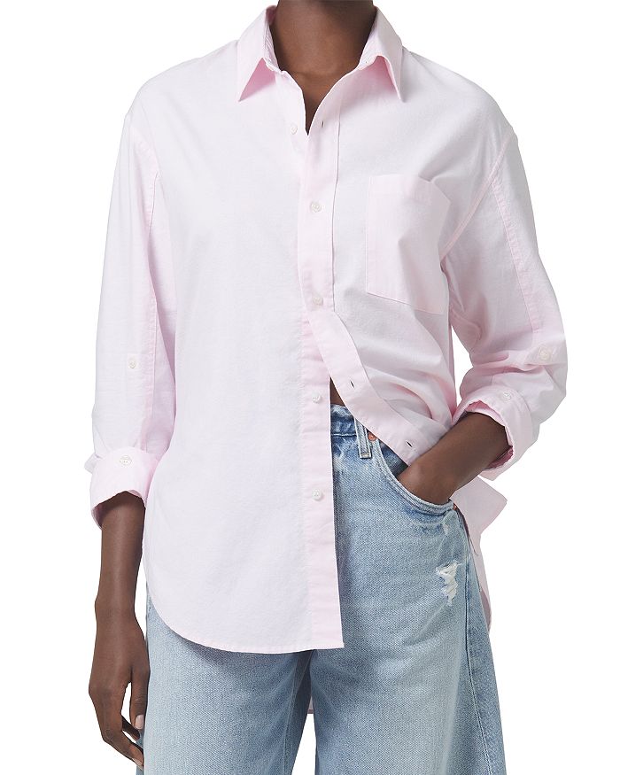 Citizens of Humanity Kayla Button Front Shirt | Bloomingdale's