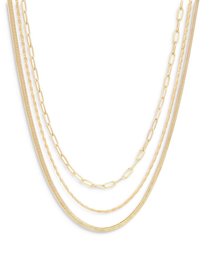 Shashi Paloma Layered Chain Necklace, 15" | Bloomingdale's