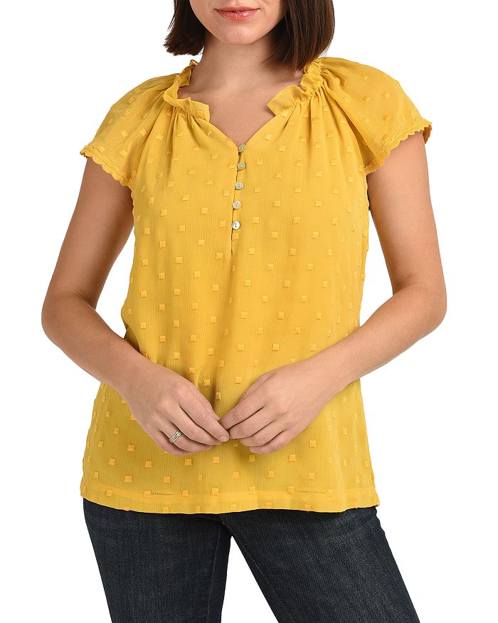 Daniel Rainn Tonal Embroidered Top | Bloomingdale's