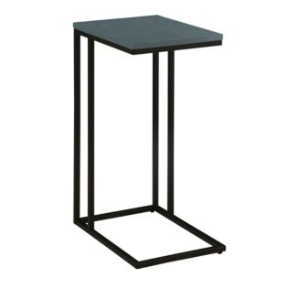 Furniture of America Bleecker Antique Blue and Black C-Shaped End Table ...