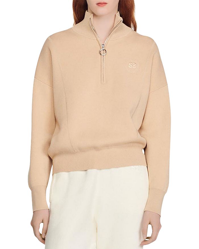 Sandro Liverpool Half Zip Sweater | Bloomingdale's