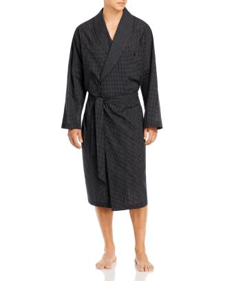 Polo Ralph Lauren Cotton Check Shawl Collar Robe | Bloomingdale's