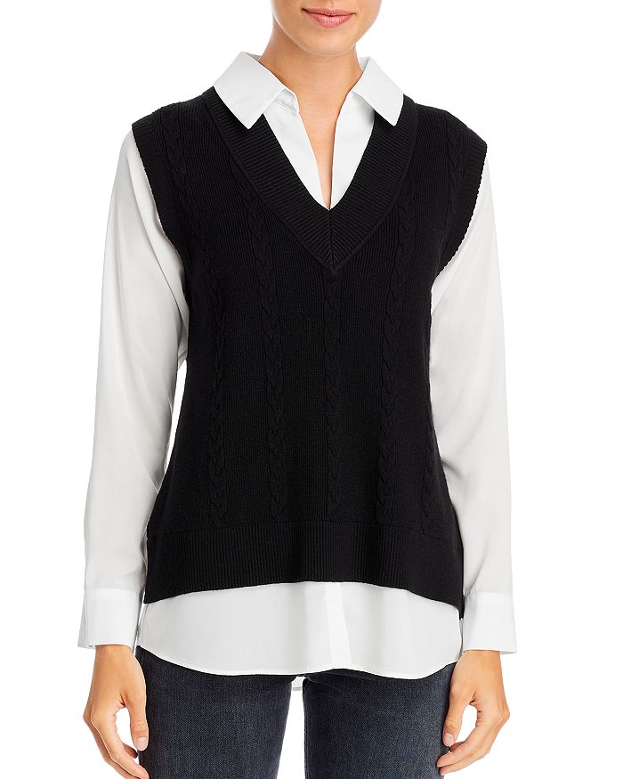 Sioni Layered Look Sweater | Bloomingdale's