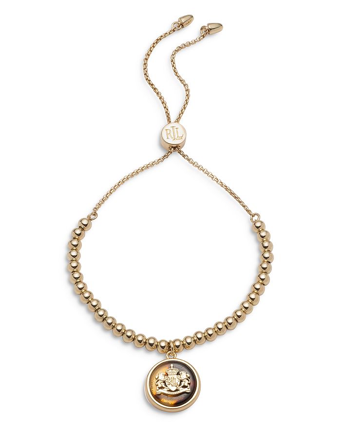 Ralph Lauren Tortoise Crest Adjustable Slider Bracelet | Bloomingdale's