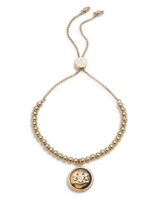 Ralph Lauren Tortoise Crest Adjustable Slider Bracelet | Bloomingdale's
