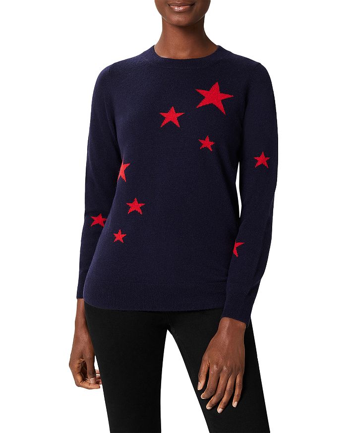 HOBBS LONDON Samira Star Print Sweater | Bloomingdale's