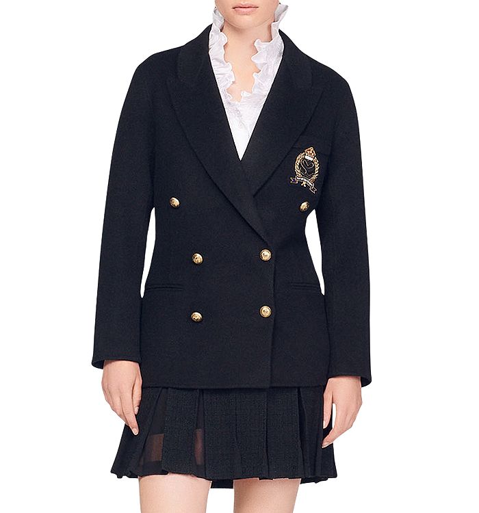 Sandro Navie Double Breasted Blazer | Bloomingdale's