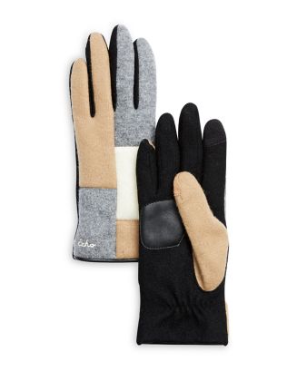 Echo Quilted Color Block Tech Gloves | Bloomingdale's