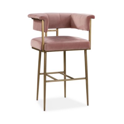 TOV Furniture Astrid Velvet Bar Stool | Bloomingdale's