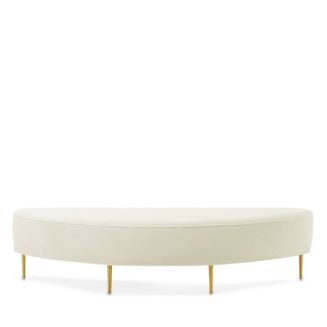 TOV Furniture Bianca Cream Velvet Queen Bench | Bloomingdale's