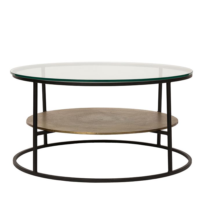 MOE'S HOME COLLECTION Sparrow & Wren Callie Glass Top Coffee Table ...
