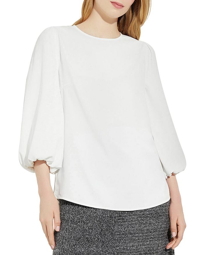 Misook Three Quarter Puff Sleeve Top | Bloomingdale's