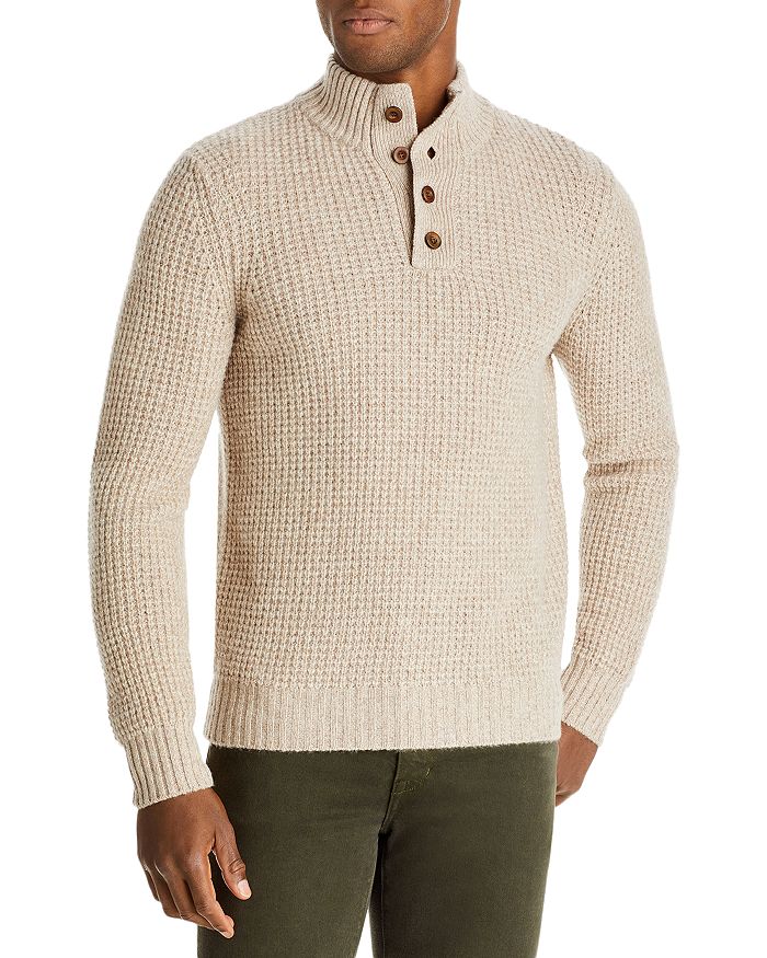 Faherty Ribbed Quarter Button Sweater | Bloomingdale's