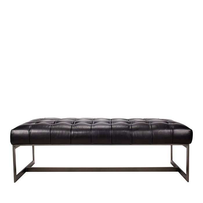 MOE'S HOME COLLECTION Wyatt Leather Bench | Bloomingdale's