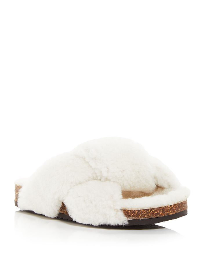 Brother Vellies Women's Togo Shearling Slide Sandals | Bloomingdale's