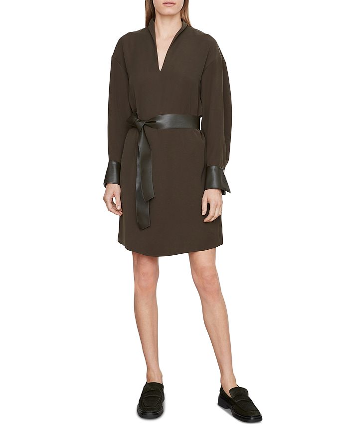 Vince Split Neck Dress | Bloomingdale's