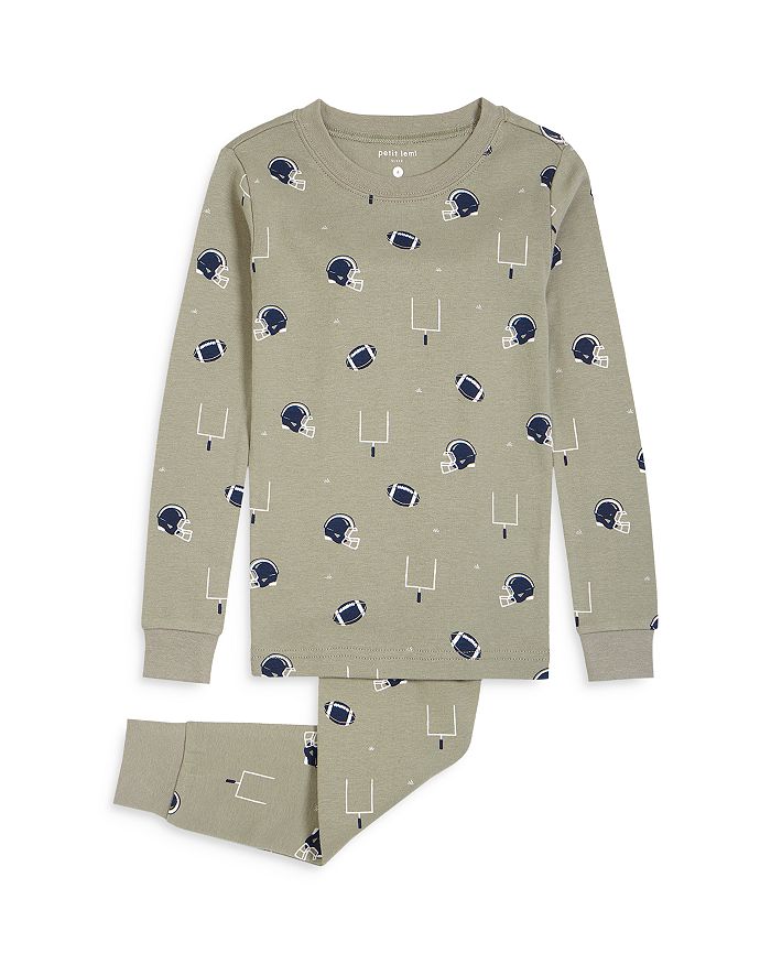 FIRSTS by petit lem Boys' Football Pajama Set - Baby | Bloomingdale's
