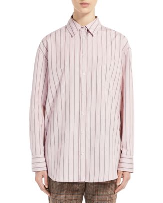 Weekend Max Mara Derrik Striped Cotton Shirt | Bloomingdale's