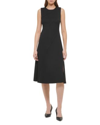 KARL LAGERFELD PARIS Seamed Midi Dress | Bloomingdale's