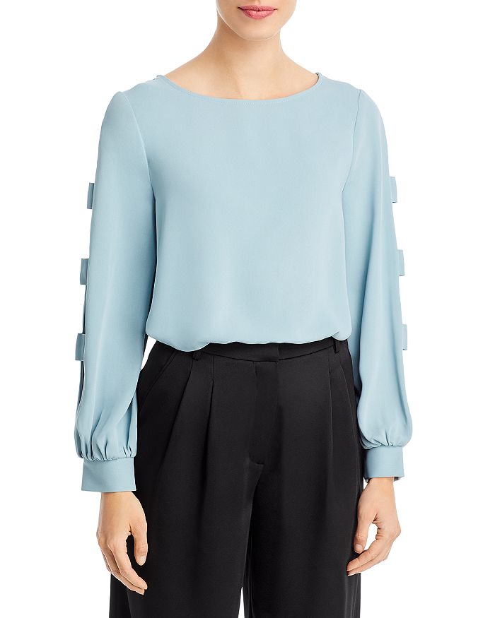 T Tahari Boat Neck Top | Bloomingdale's