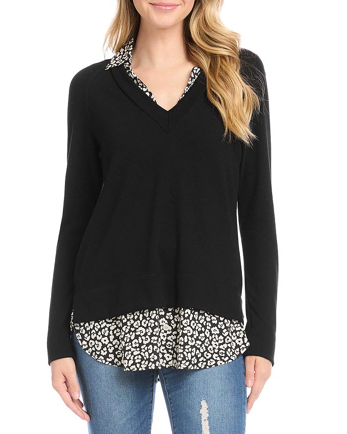 Karen Kane Layered Look Sweater | Bloomingdale's