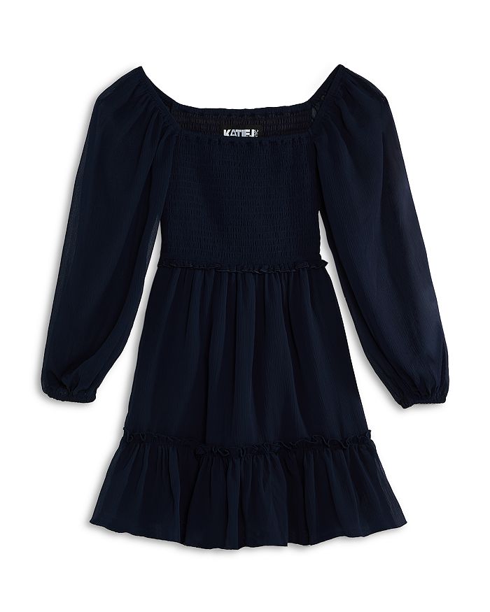 KatieJnyc Girls' Molly Long Sleeve Dress - Big Kid | Bloomingdale's