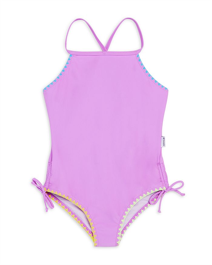 Limeapple Girls' Brooke Geo Embroidered One Piece Swimsuit - Big Kid ...